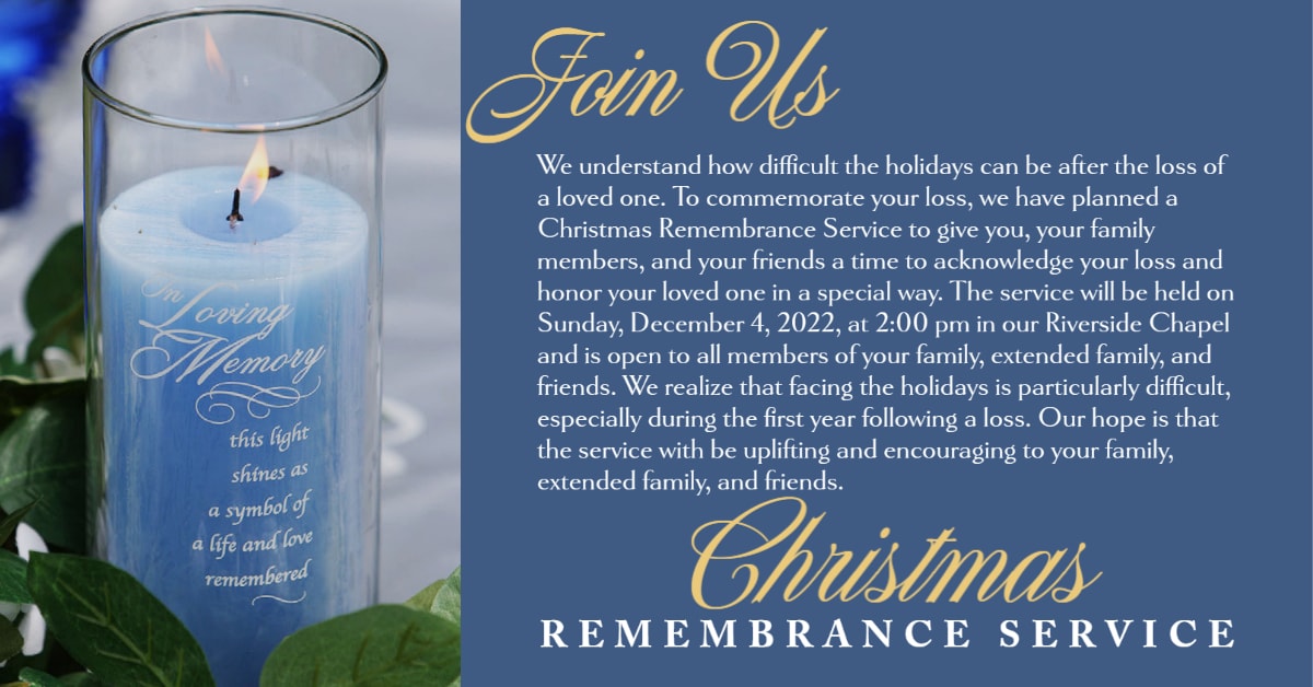 2022 Christmas Remembrance Service | Memorial Park Funeral Home and ...