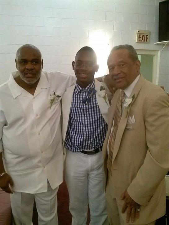George Foster, Cameron, and Daddy Ron at Pleasant Hill MBC
