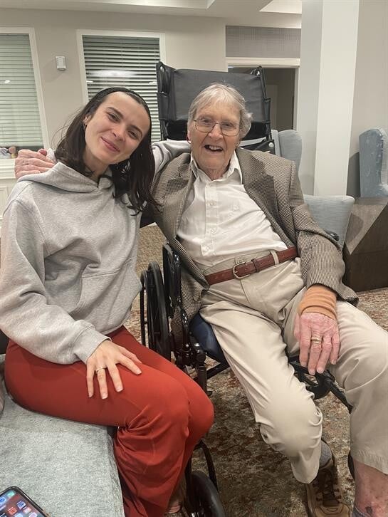 Granddaughter, Renata Wilson, with Chip
