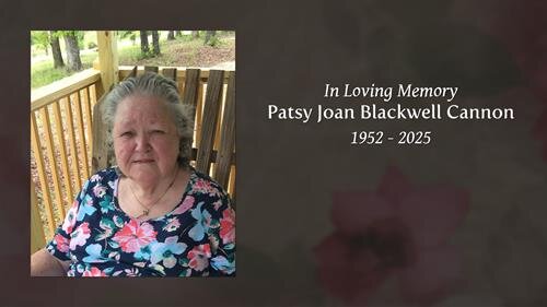 Mrs. Patsy Joan Blackwell Cannon Video