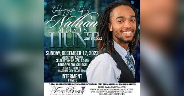 Nathan Augustus Hunt Obituary - Visitation & Funeral Information